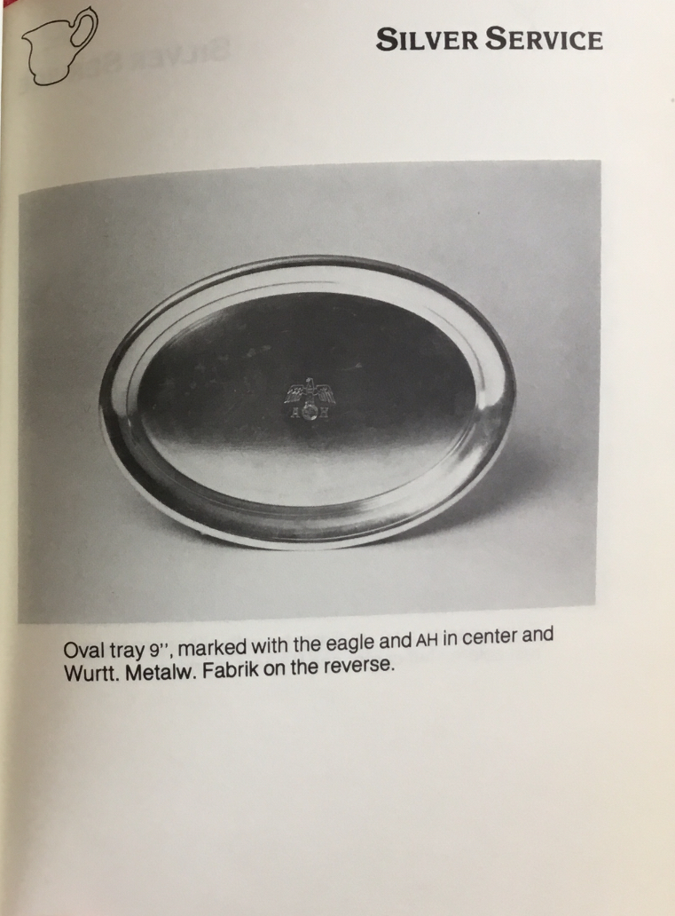 Adolf Hitler Informal Serving Trays, Reichswerke Hermann Göring-Wellner ...