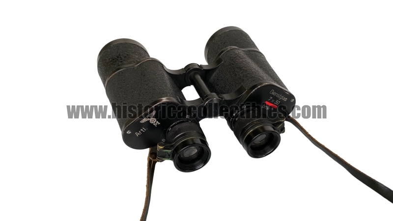 Doppelfernrohr 7x50 Srb&Stys, Oculari Flip-Up, Artiglieria Kriegsmarine, circa 1940